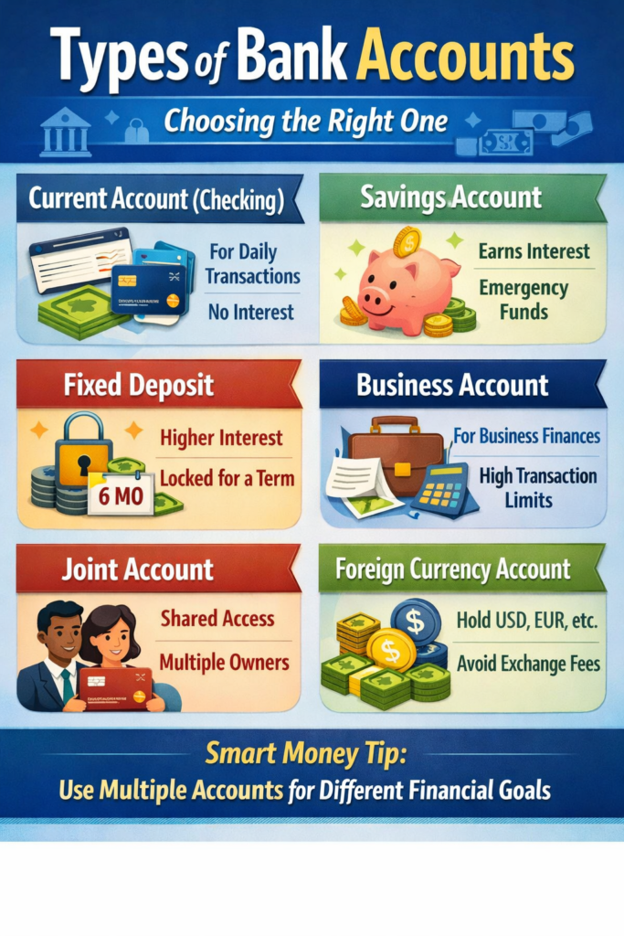 Types of Bank Accounts: A Practical Guide to Choosing the Right One ...